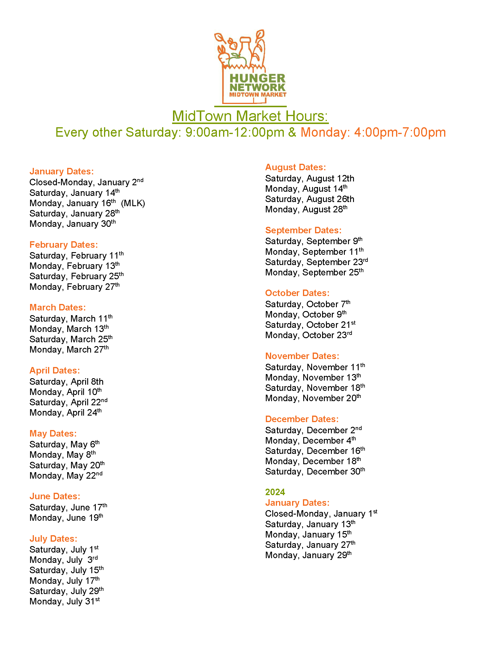 MidTown Market - Hunger Network