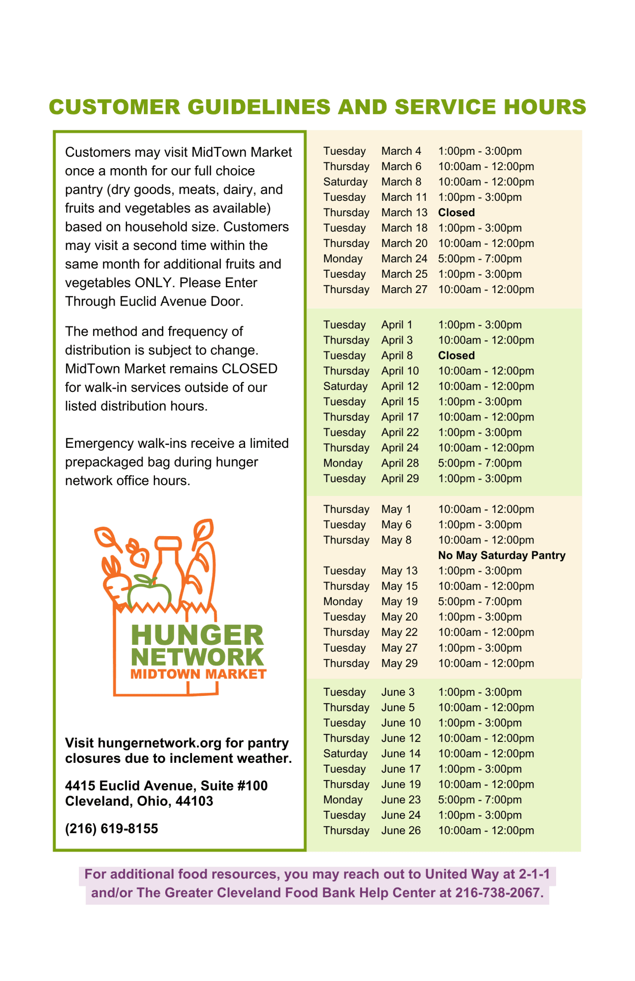 MidTown Market - Hunger Network
